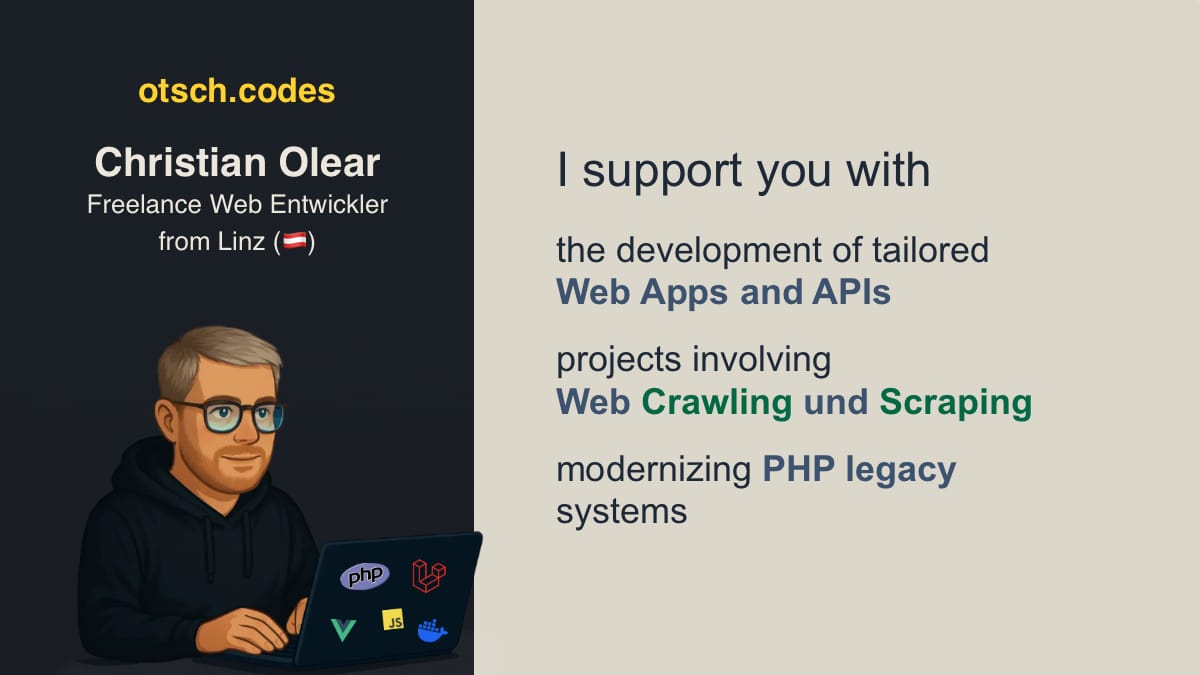 Christian Olear (Otsch) – Freelance Web Developer – Linz (AT)